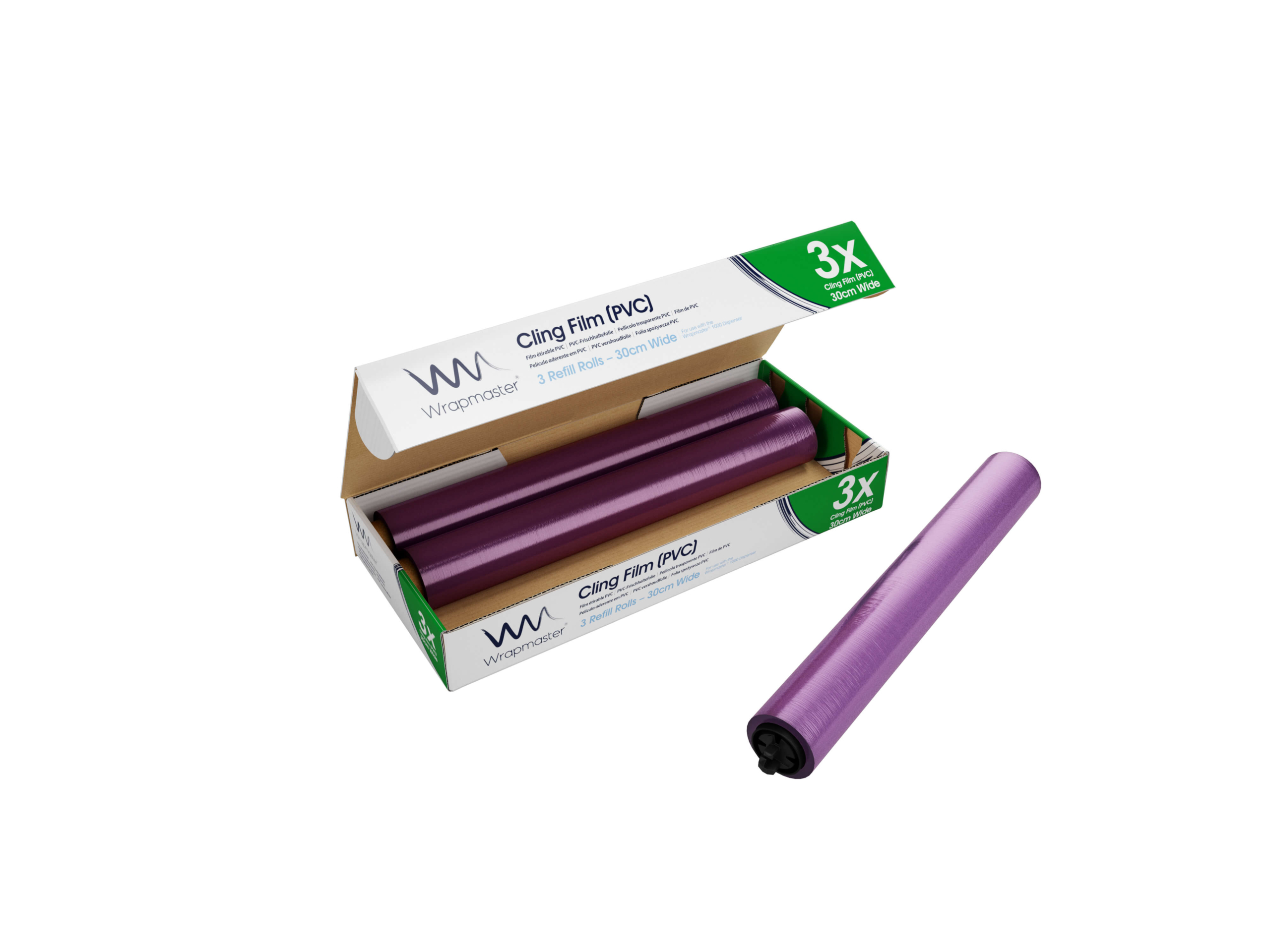Wrapmaster® 1000 Dispenser & Cling Film Refill 3-pack Bundle | Bacofoil ...